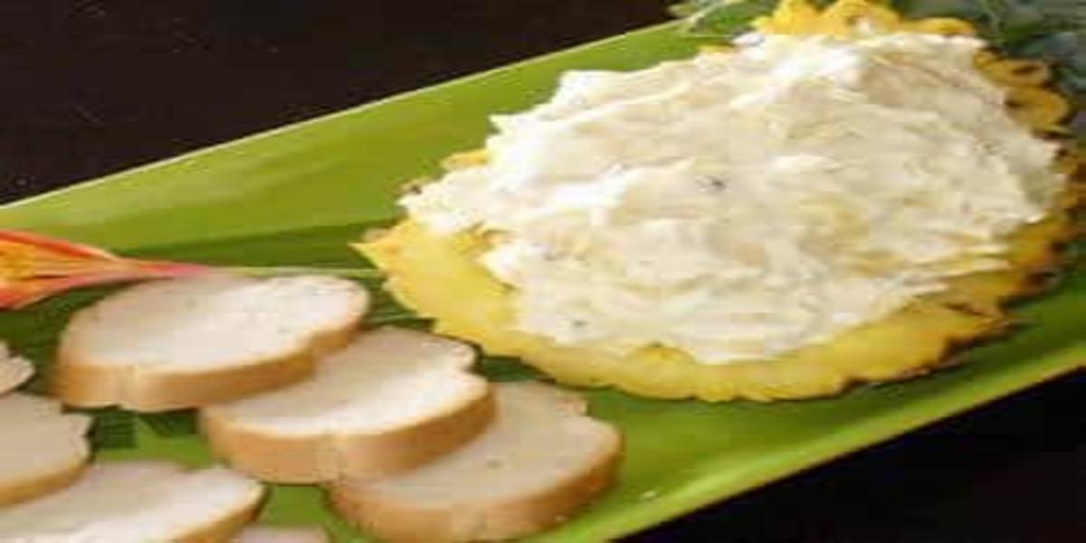 Patê de Cream Cheese com Abacaxi
